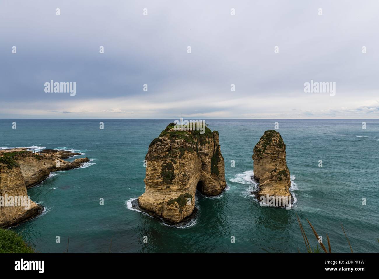 Raouche or Pigeon's rock Beirut Stock Photo - Alamy
