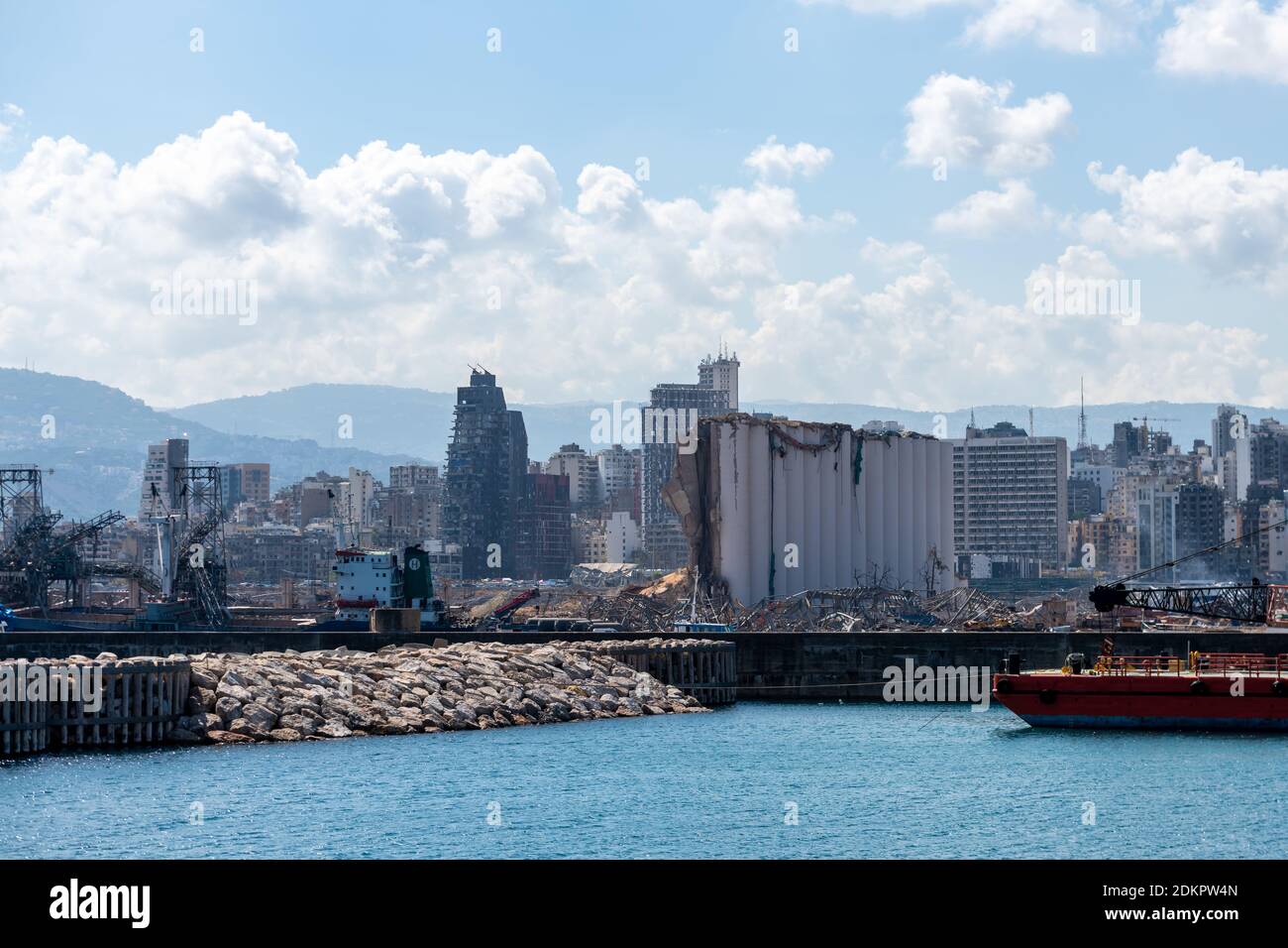 Damage After Beirut port explosion Stock Photo - Alamy