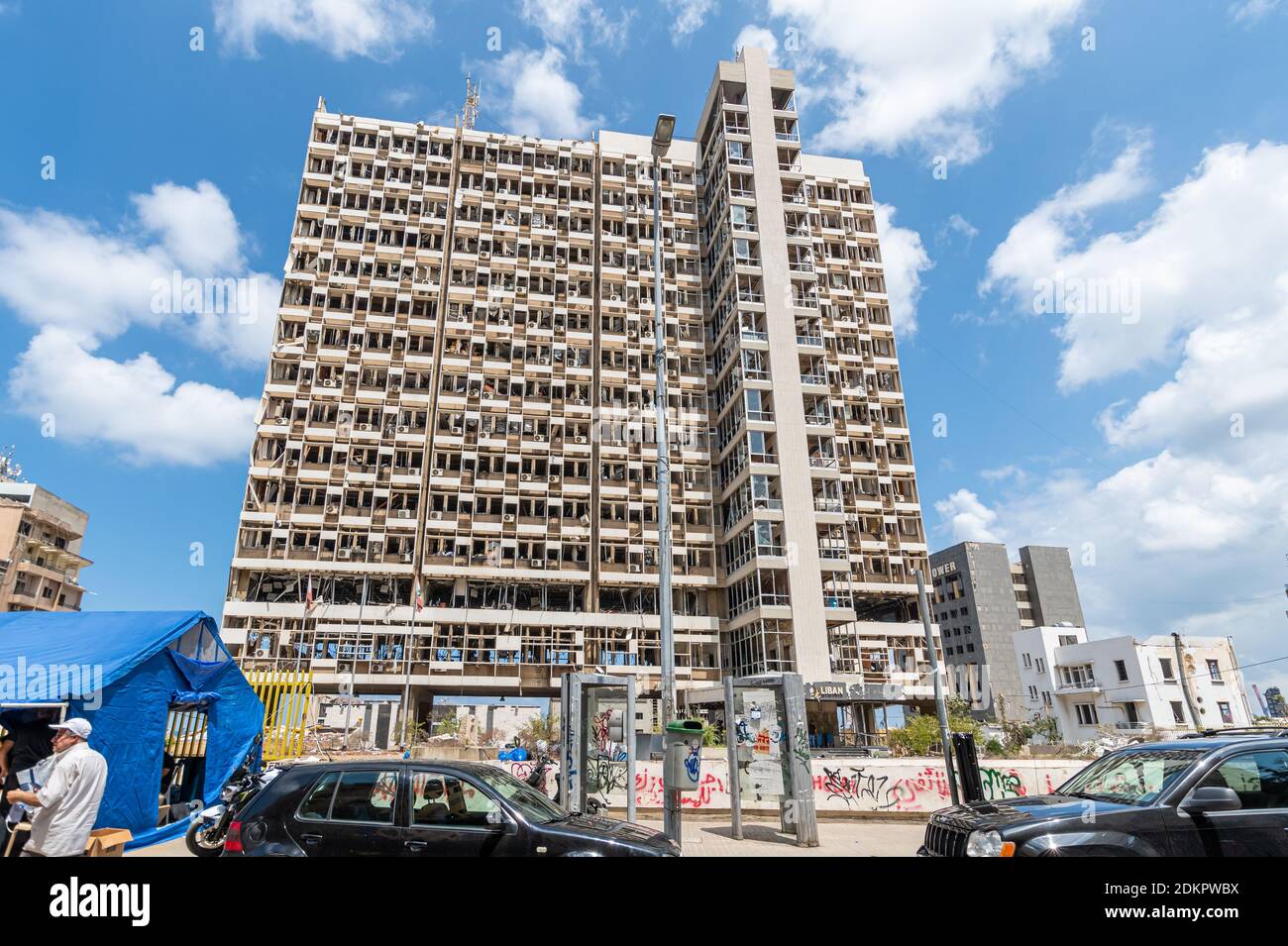 Damage After Beirut port explosion Stock Photo - Alamy