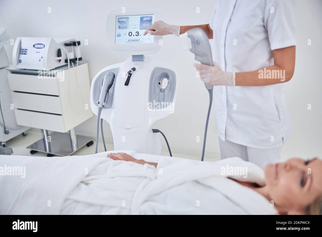 Image of modern interior of beauty spa clinic Stock Photo - Alamy