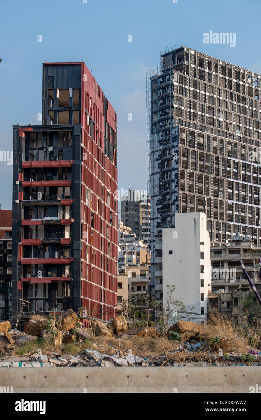 Damage After Beirut port explosion Stock Photo - Alamy