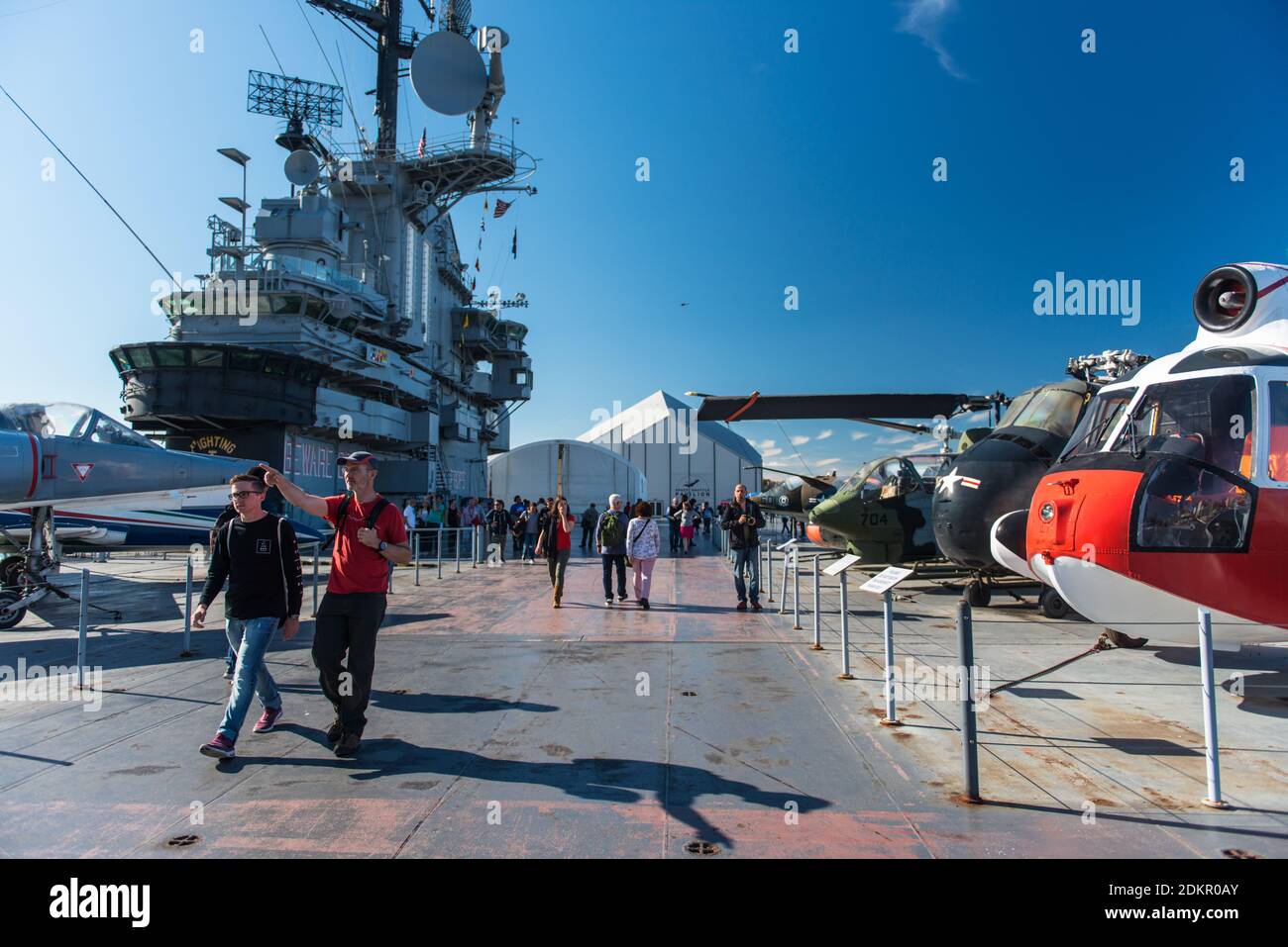 The Intrepid Air and Space museum in New York city, U.S.A Stock Photo ...