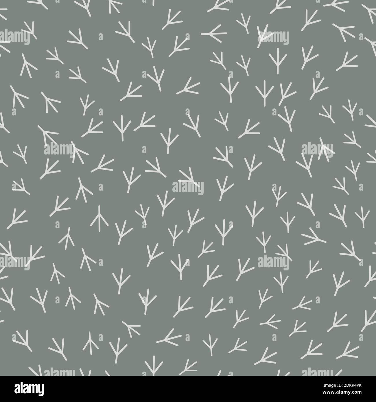 Seamless abstract pattern with bird trail. Vector illustration. Light ...