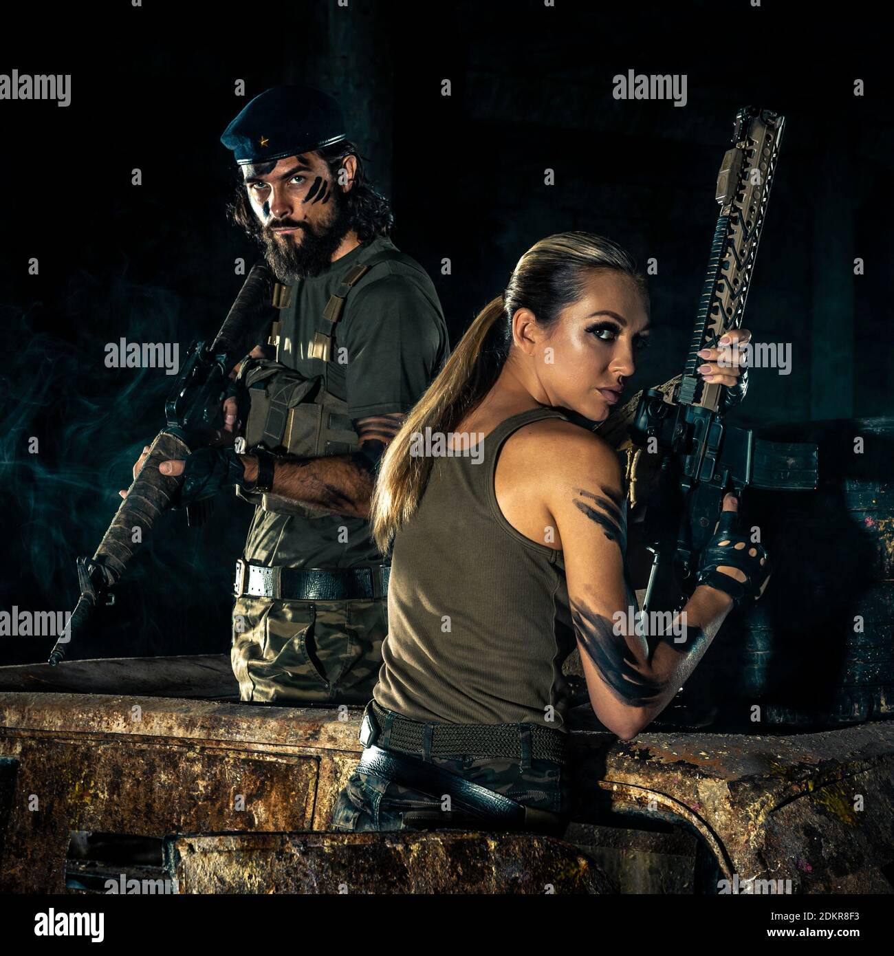 Military Sitting Gun High Resolution Stock Photography and Images - Alamy