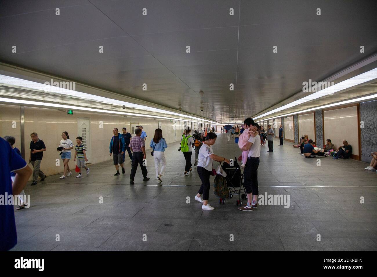 Subway under main road in Tiananmen Squareto Forbidden City Stock Photo ...