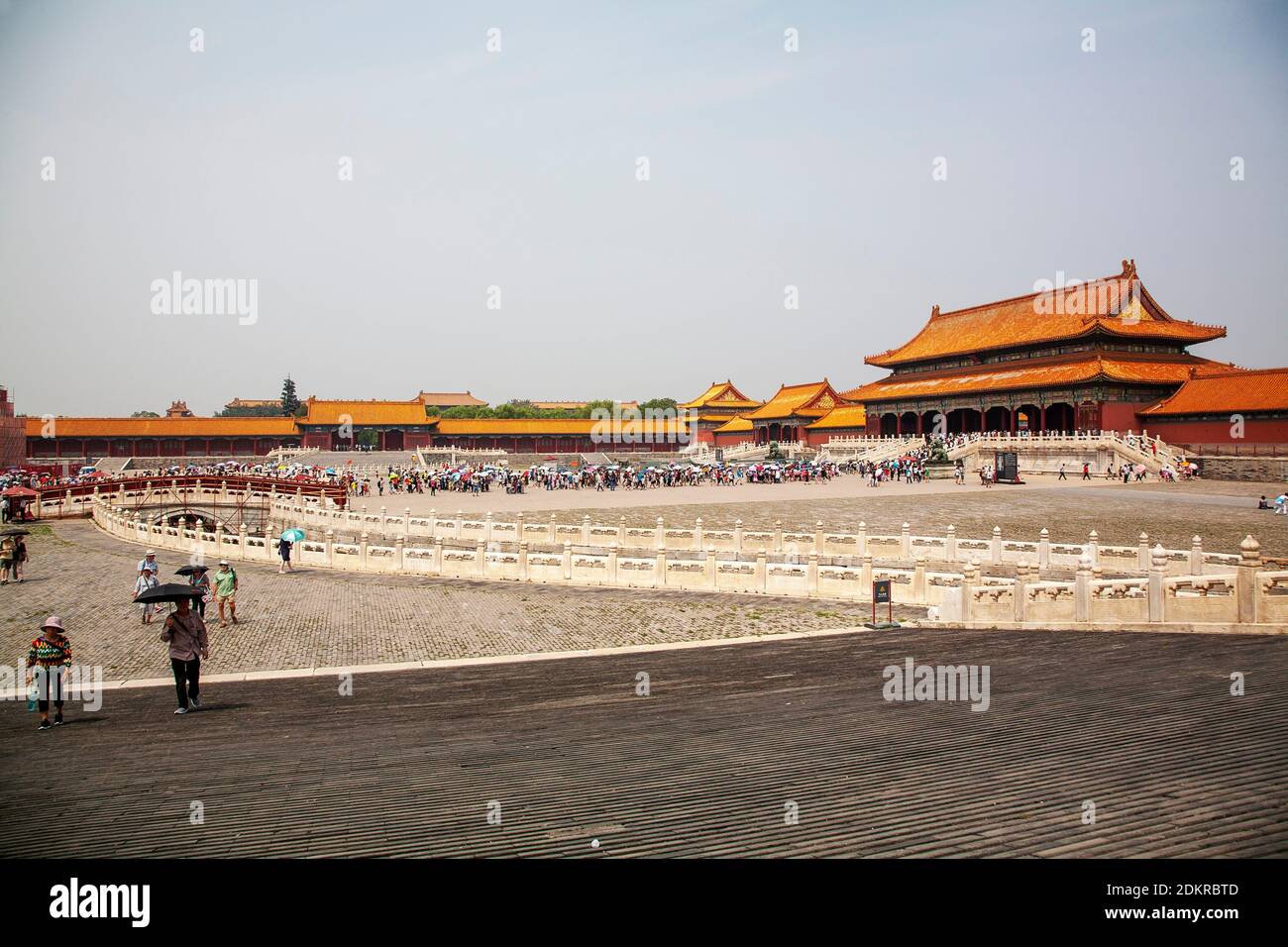 First courtyard within Imperial Forbidden City Beijing Stock Photo - Alamy