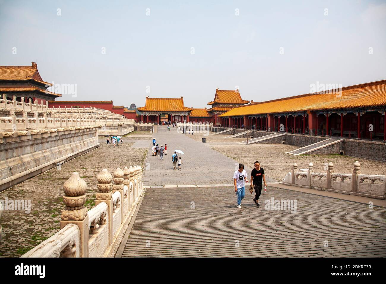 Outer Court within Imperial Forbidden City Beijing Stock Photo - Alamy