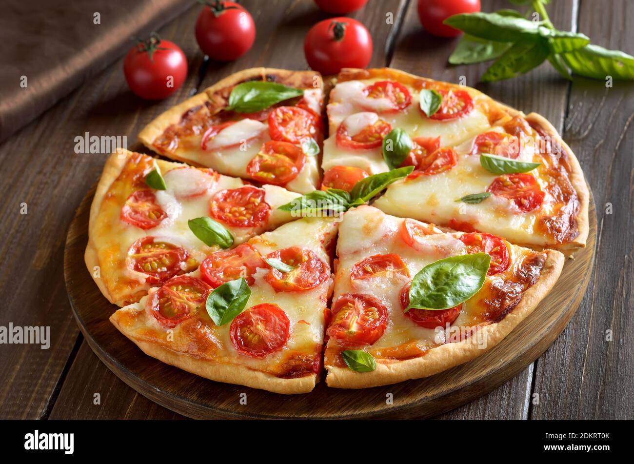 Wooden pizza table hi-res stock photography and images - Alamy