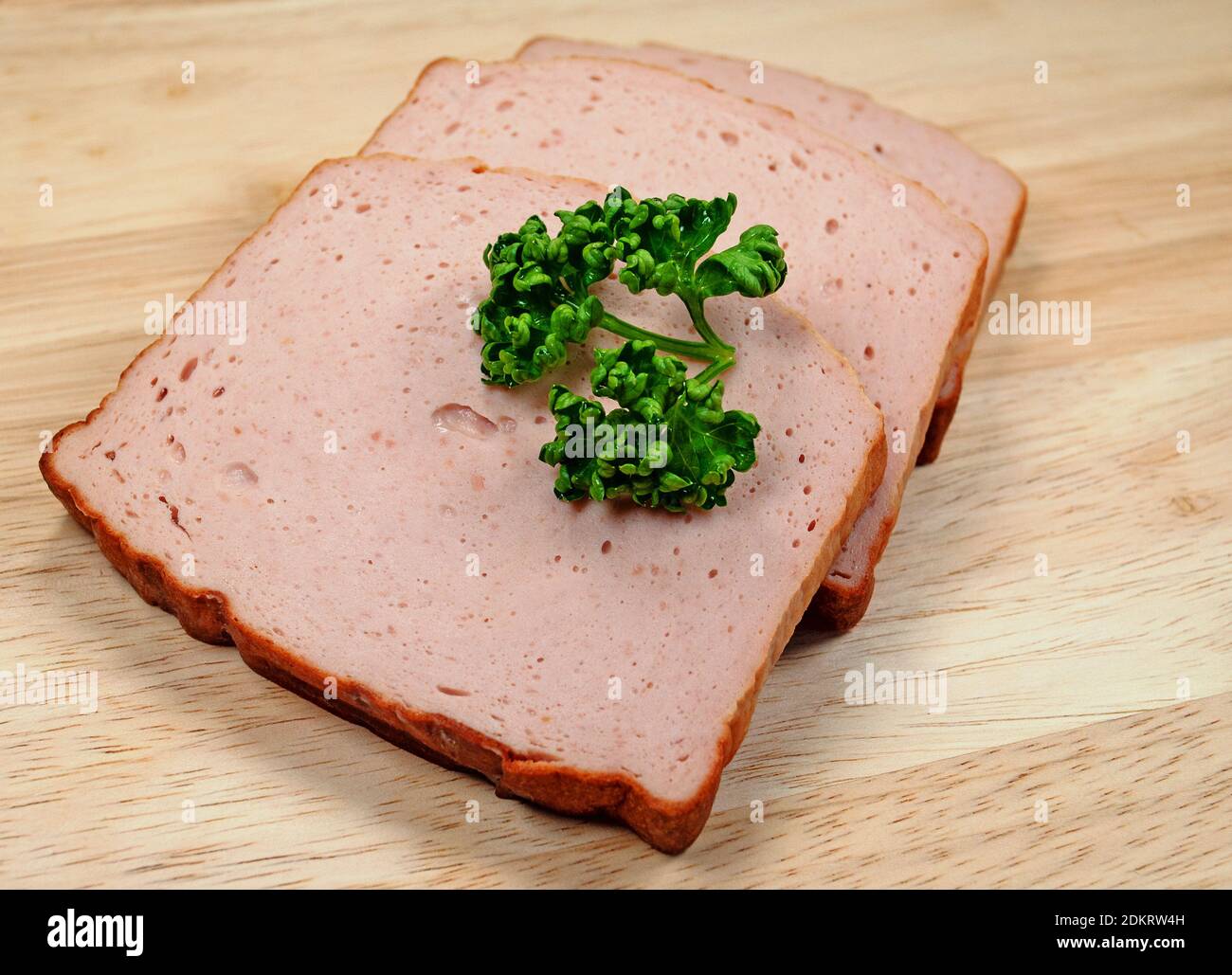 Meatloaf made out of finely-ground liver and other meat Stock Photo - Alamy