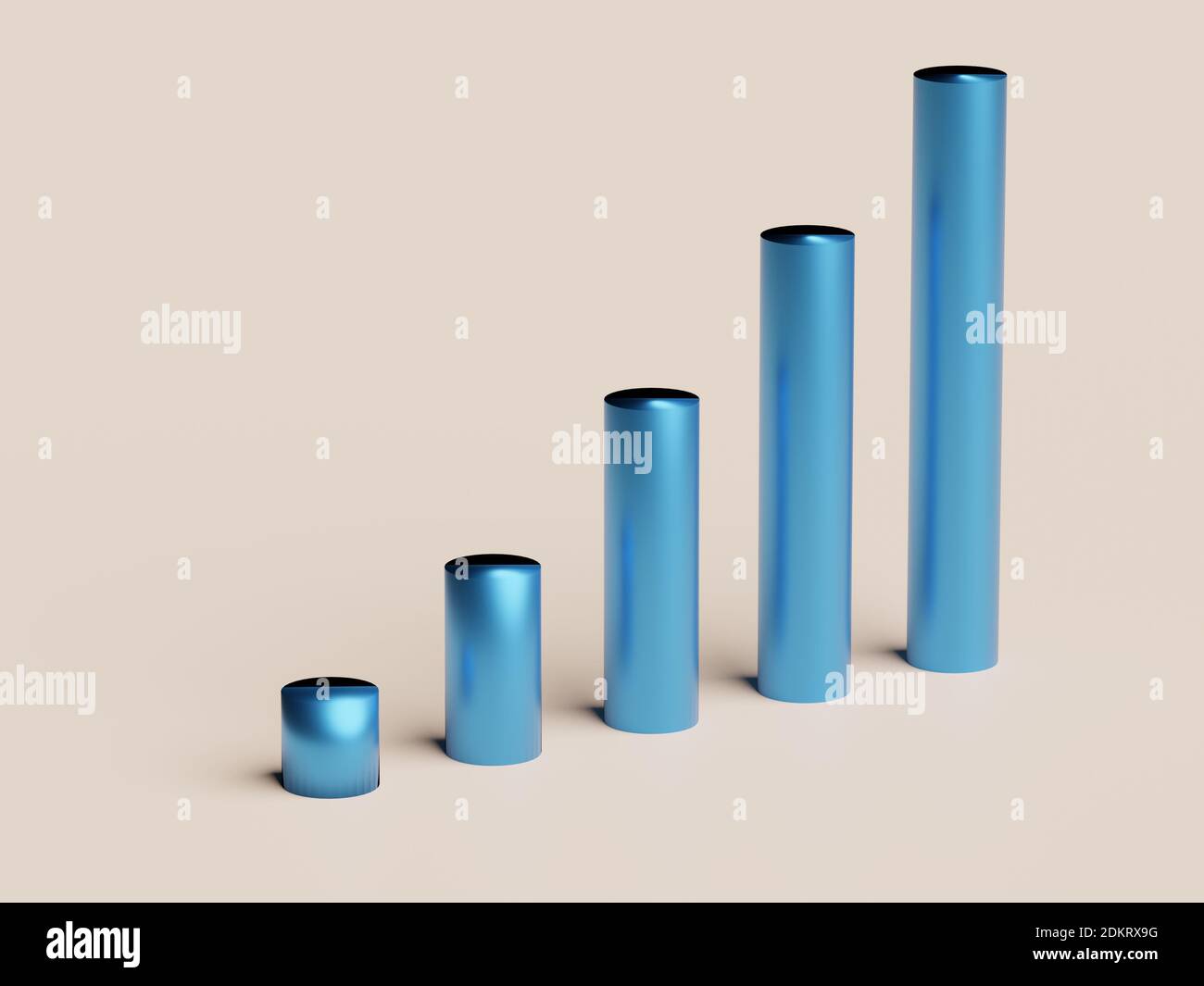 Illustration of diagram with the growing progress. Business concepts ...