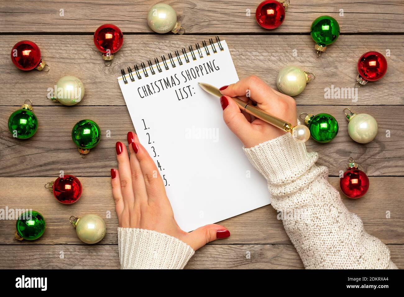 Check list christmas hi-res stock photography and images - Alamy