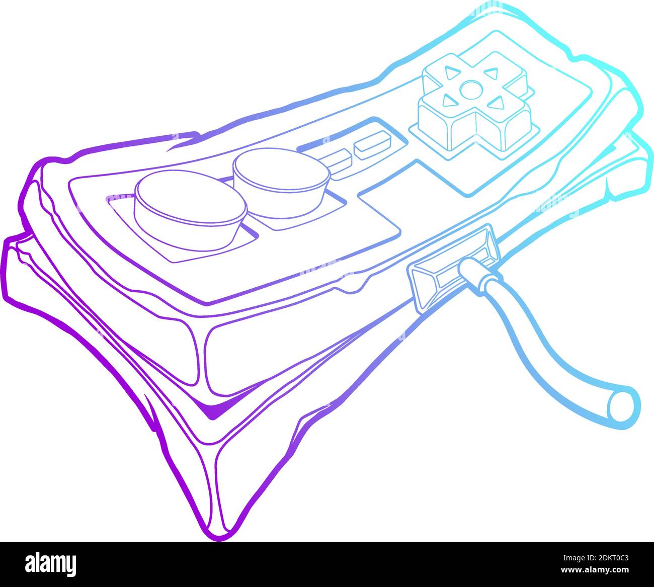 Classic retro gempad icon. Old stylized play console joystick. Simple ...