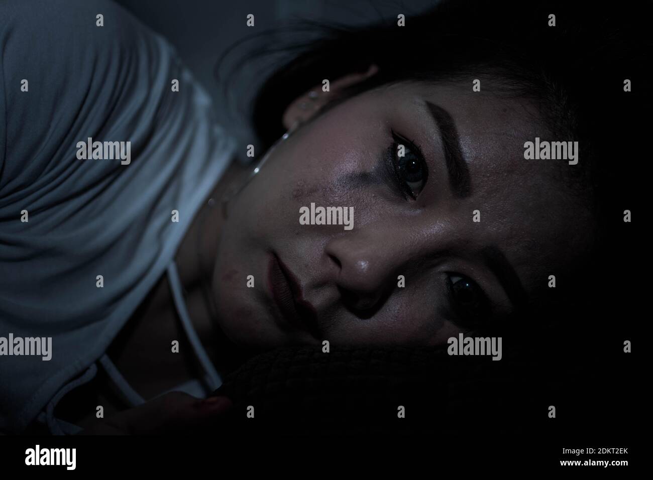 Sad thai woman bed hi-res stock photography and images - Alamy