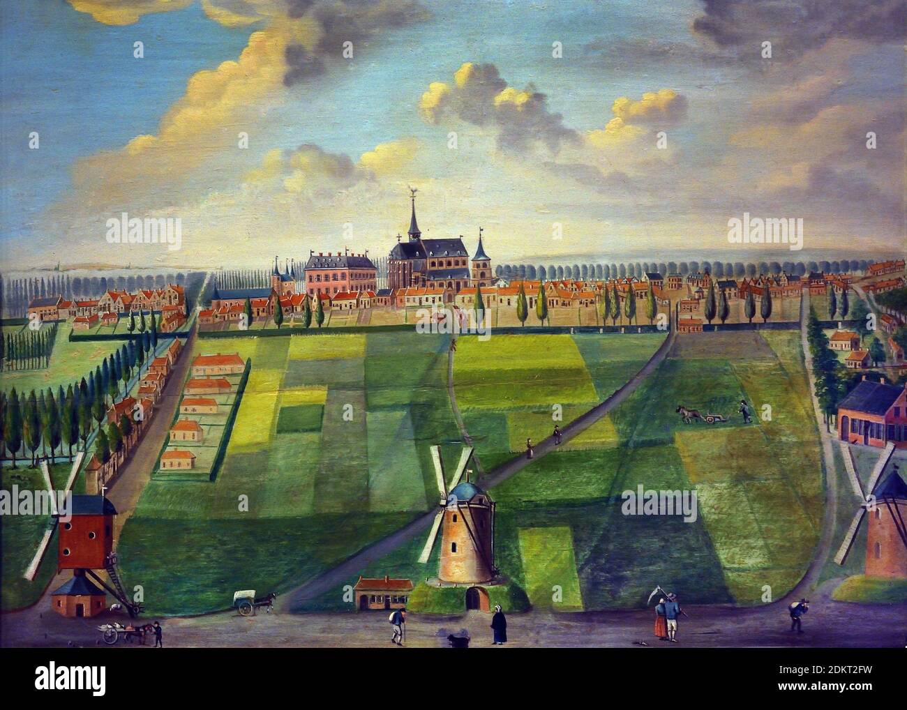 View of Gemert Brabant beginning 19th Century The Netherlands, Dutch ...