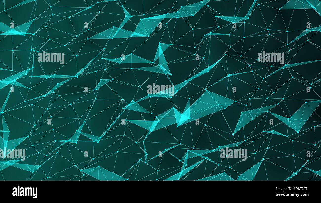Abstract , 3D Digital connected dots and lines.abstract plexus shapes. Connection and web ...