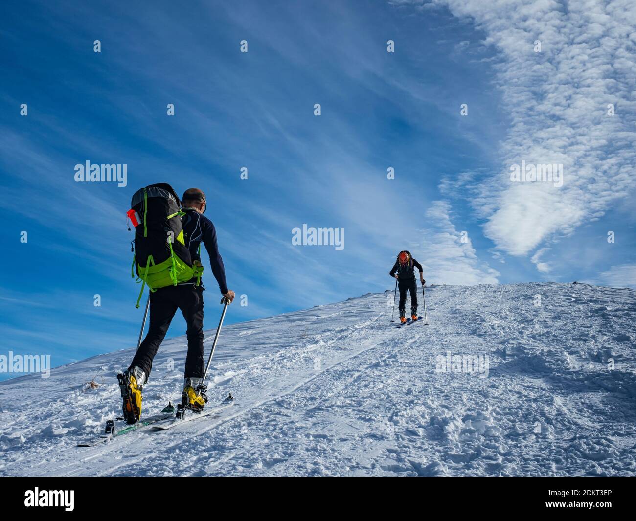 Ski mountaineer in the italian alps Stock Photo - Alamy