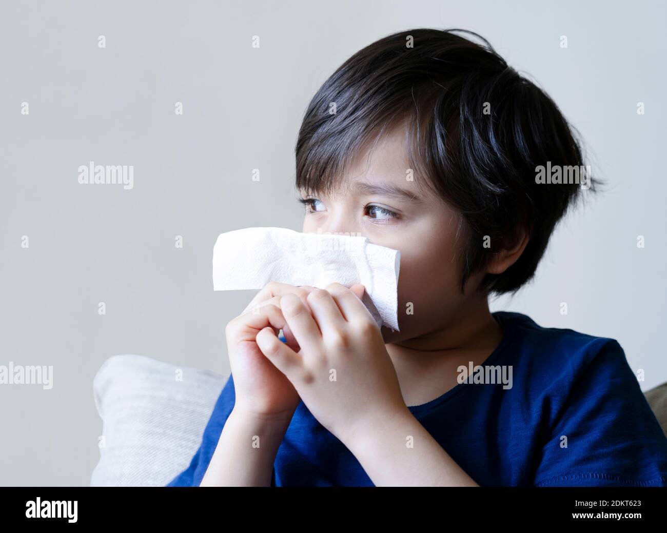 Close Up Hand Blowing Boys Nose High Resolution Stock Photography and ...