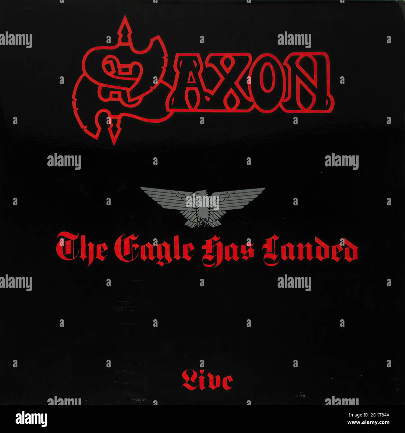 SAXON THE EAGLE HAS LANDED ORIG FRANCE 12 LP - Vintage Vinyl Record ...