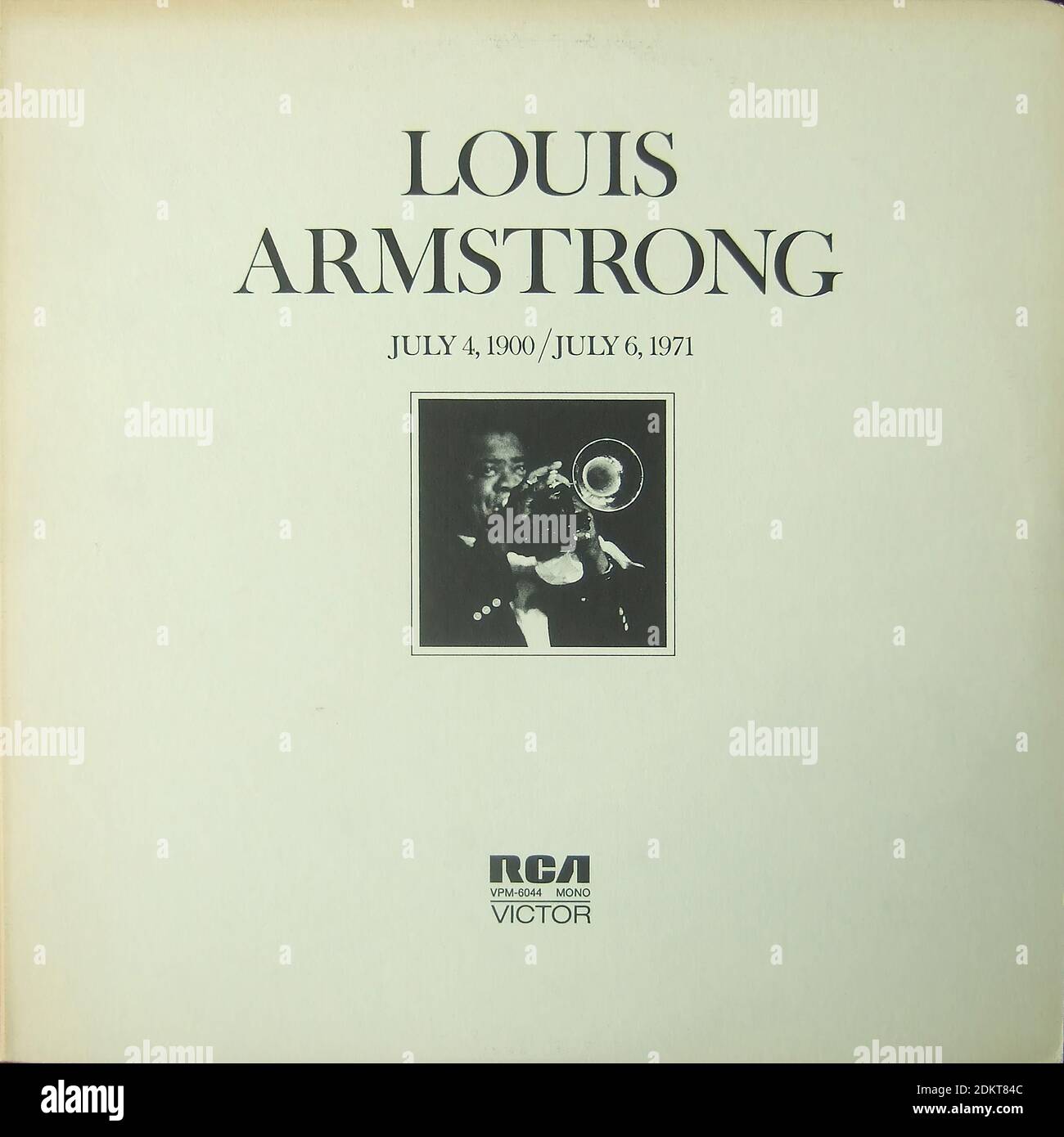 Louis Armstrong, July 4, 1900 July 6, 1971, RCA Victor VPM-6044 ...