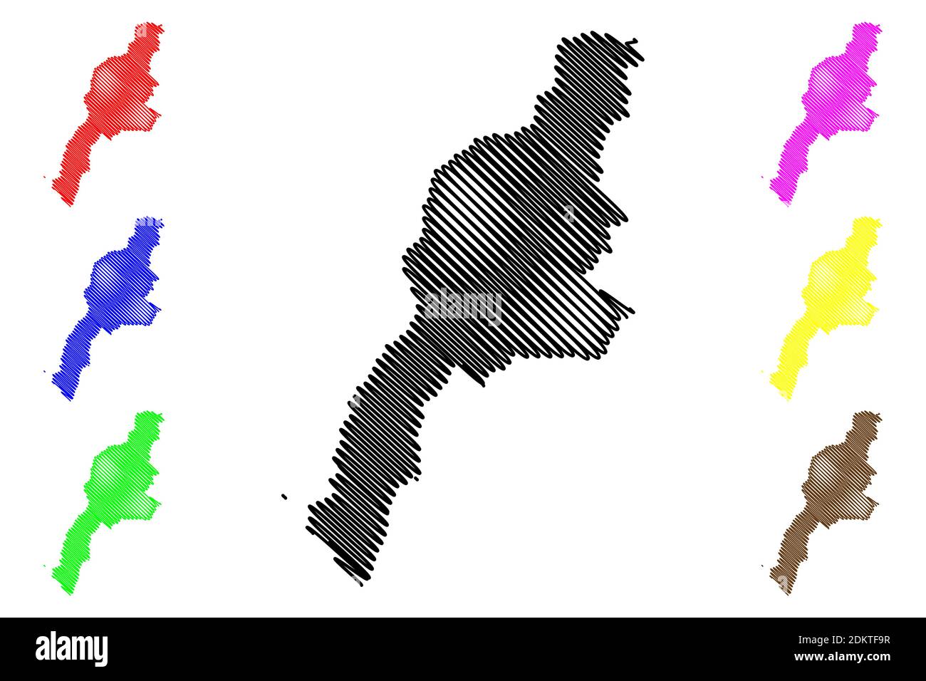 Busia County (Republic of Kenya, Western Province) map vector ...