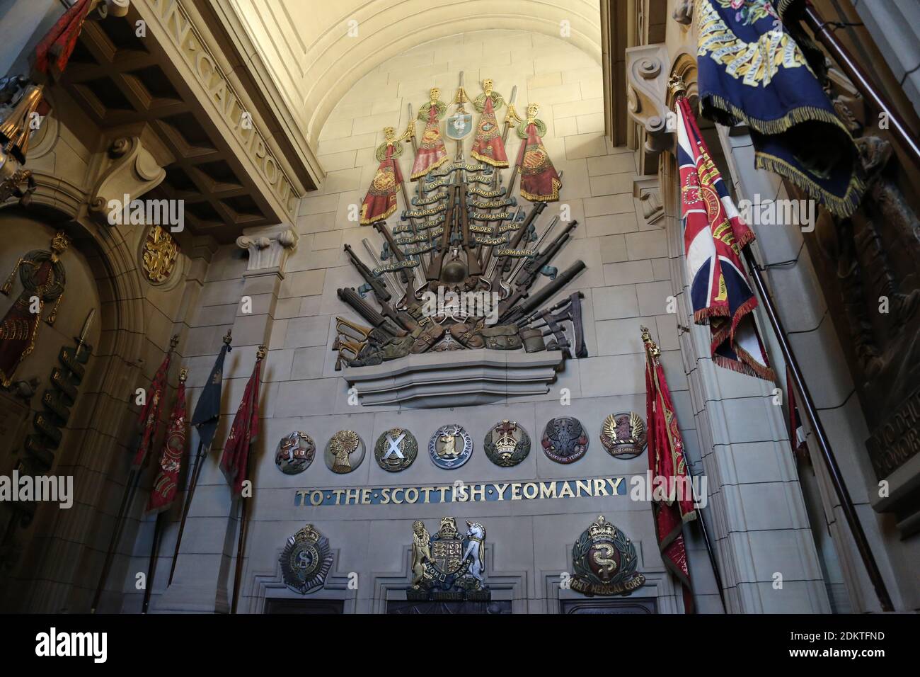 Interiors of The Scottish National War Memorial, Scotland Stock Photo ...