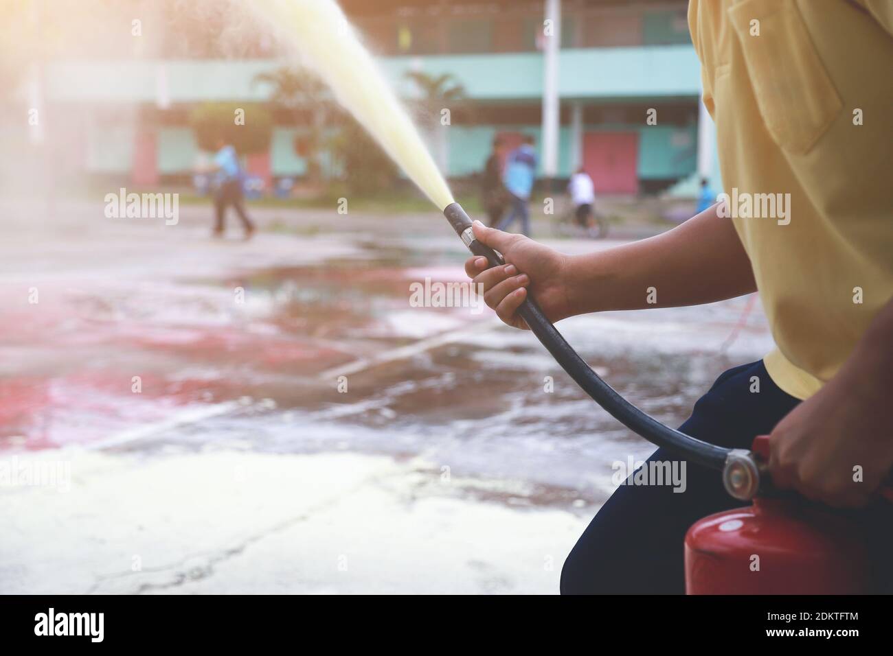 Spraying Fire Extinguisher High Resolution Stock Photography and Images ...