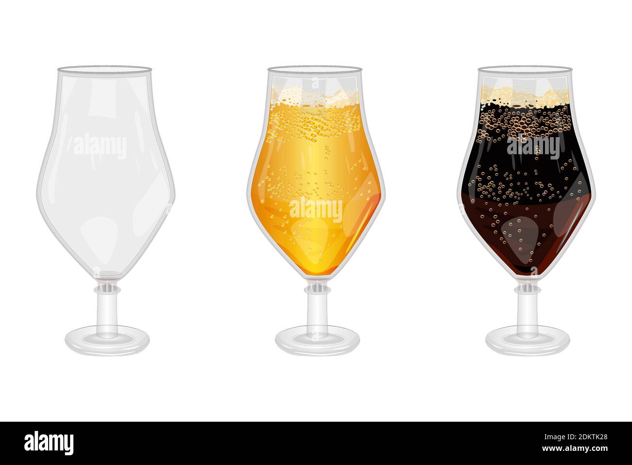 Empty guinness glasses Stock Vector Images - Alamy