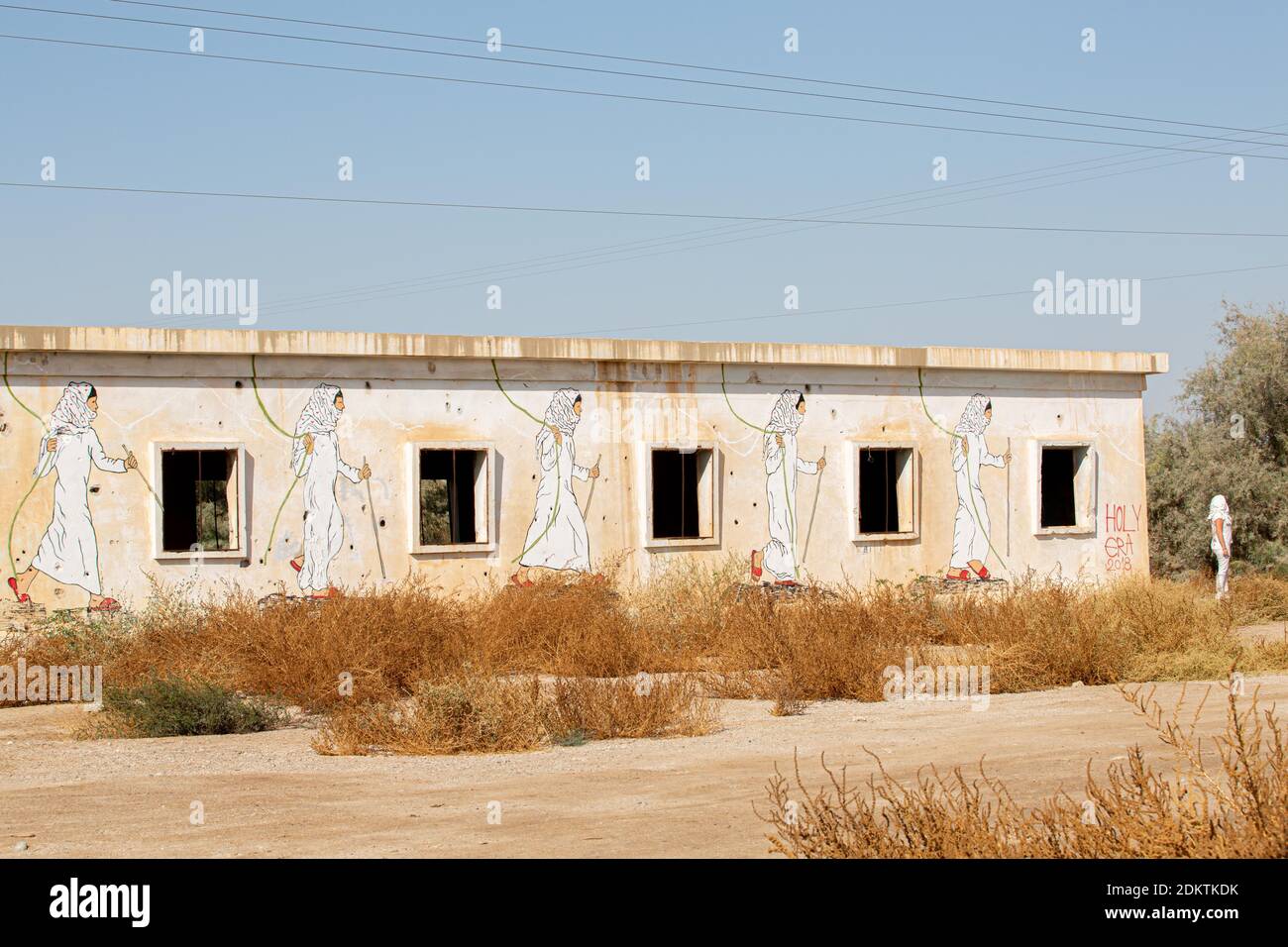 Abandoned and deserted army barracks and buildings at Kalya Beach, on ...
