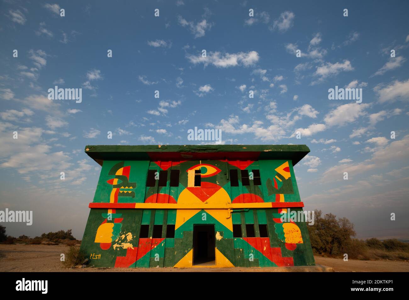 Abandoned and deserted army barracks and buildings at Kalya Beach, on ...