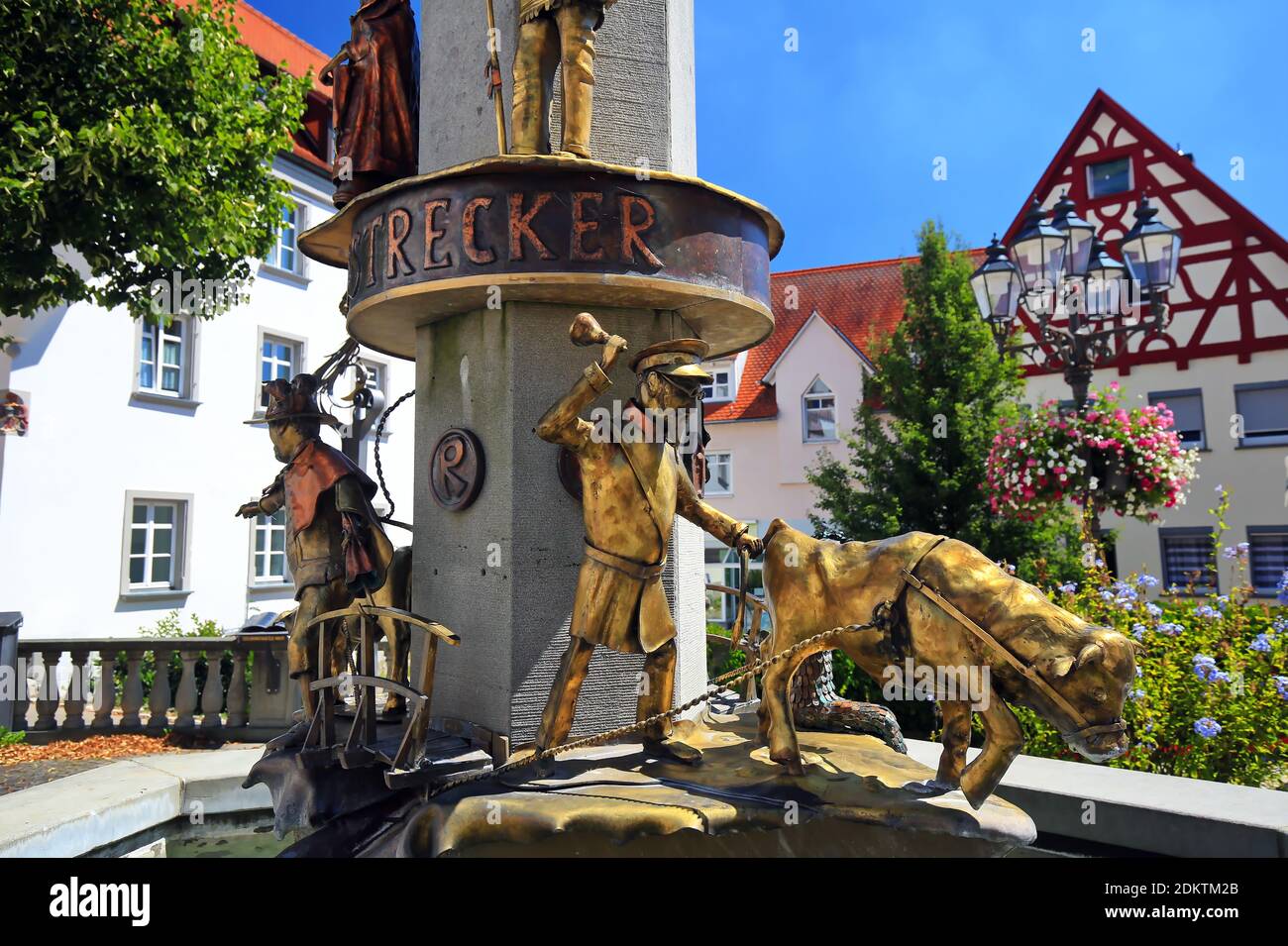 Pfullendorf , Germany - 08 08 2020: Fountain in Pfullendorf Stock Photo ...