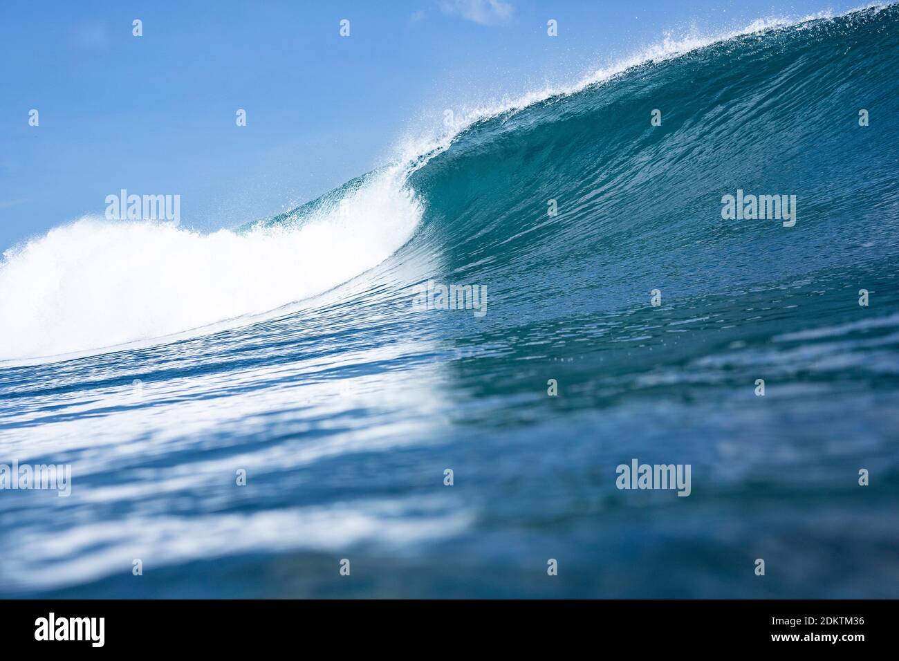 majestic nature backgrounds with high crushing waves in the ocean. High ...