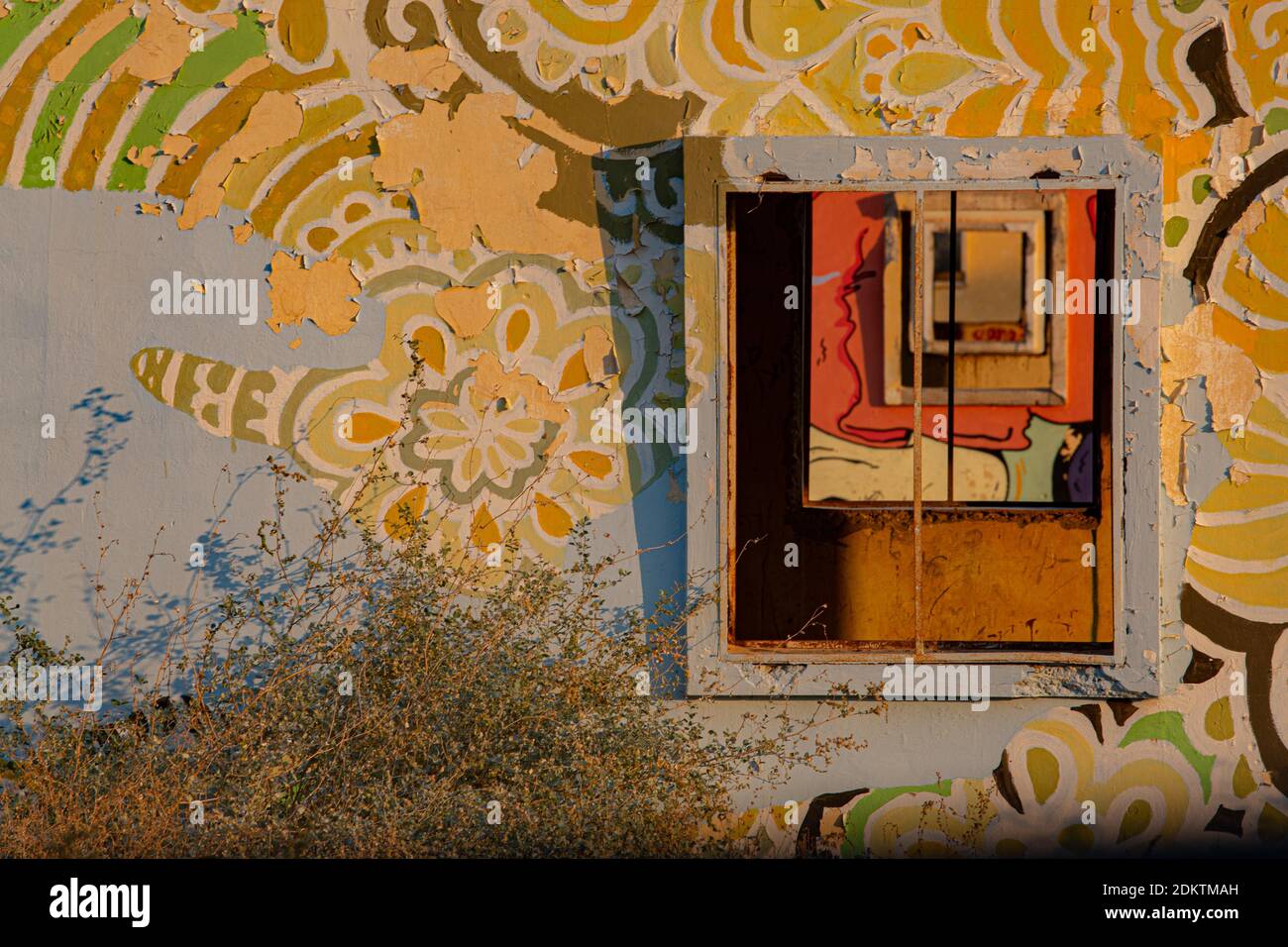 Abandoned and deserted army barracks and buildings at Kalya Beach, on ...