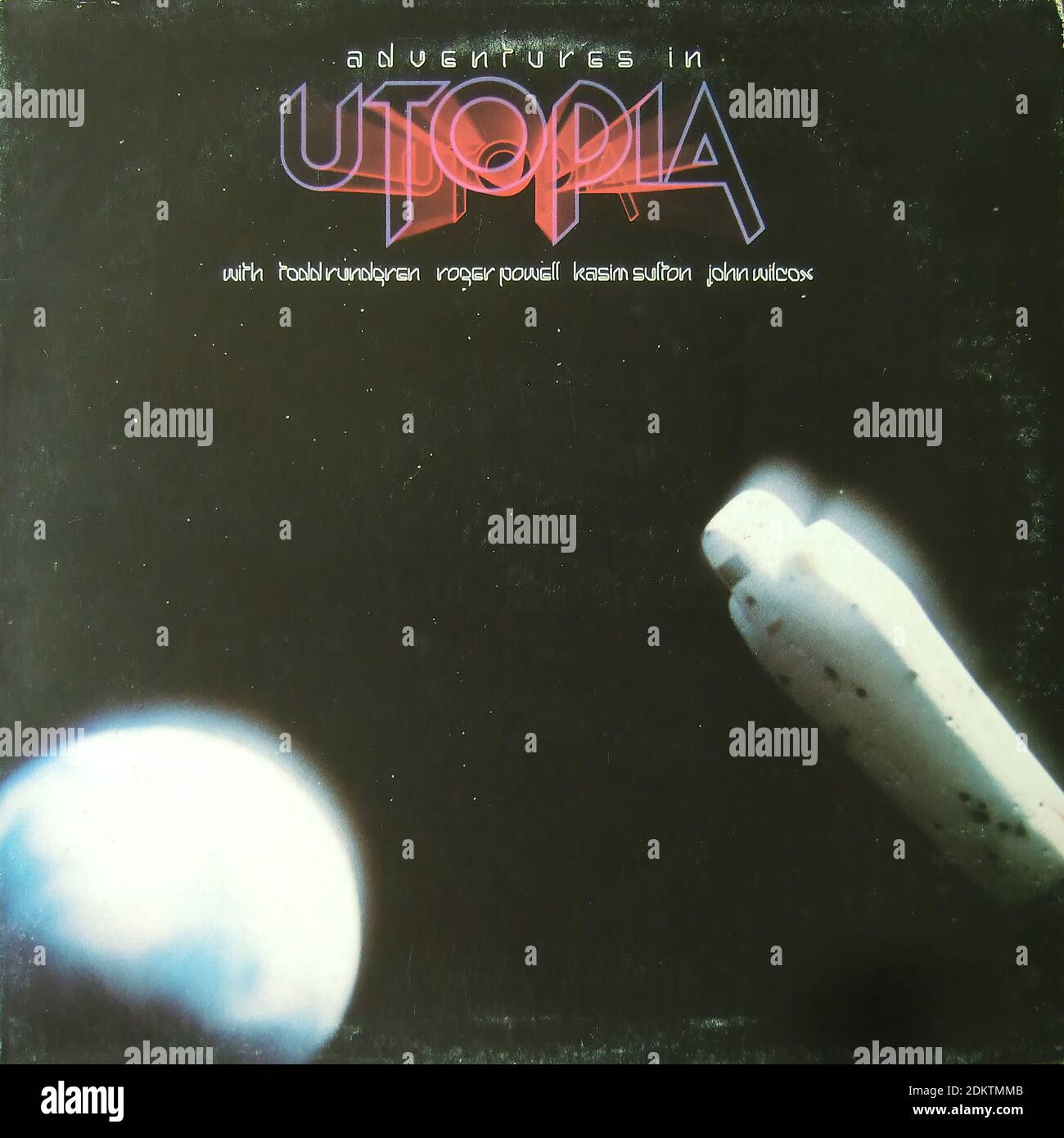 Utopia - Adventures In Utopia - Vintage vinyl album cover Stock Photo ...