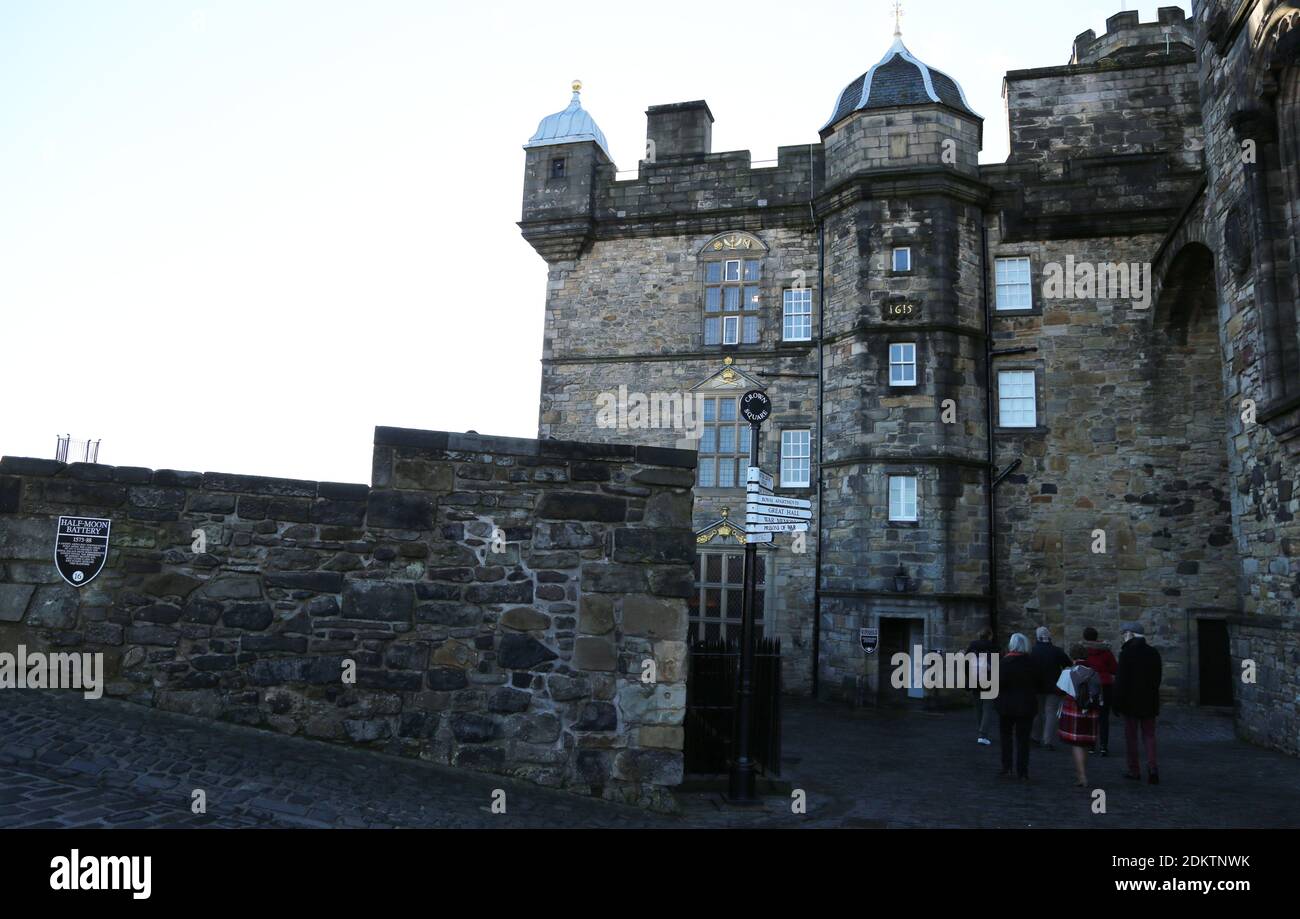 The Royal Palace of Edinburgh castle, Scotland Stock Photo - Alamy