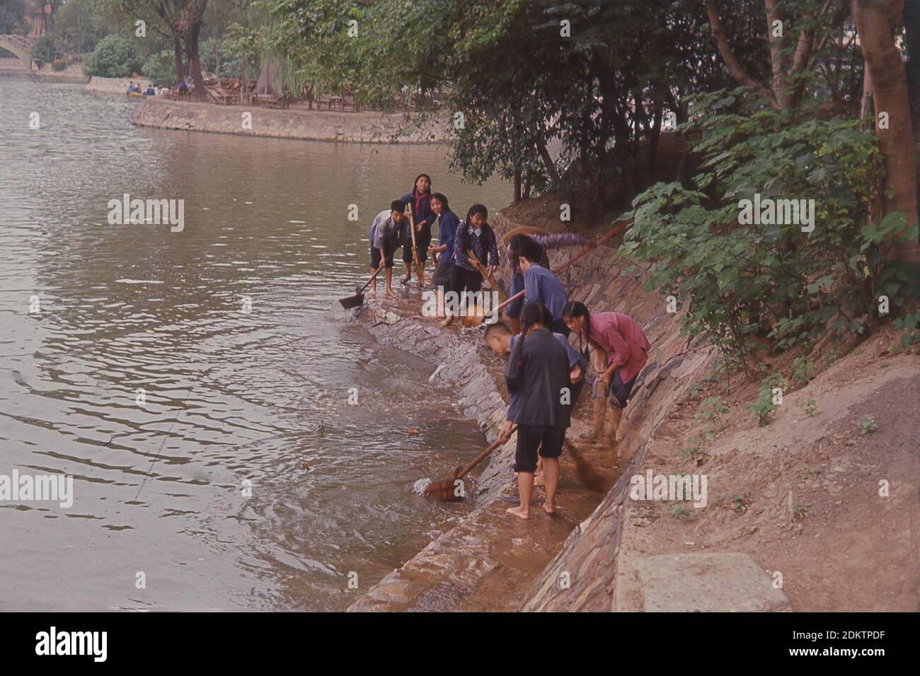 1960s, historical, young pioneers - or scouts - working in a park ...