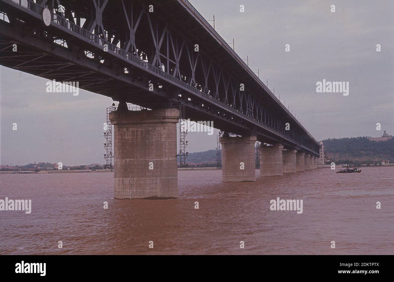 1960s, historical, Wuh Bridge over the Yangtse river, China Stock Photo ...