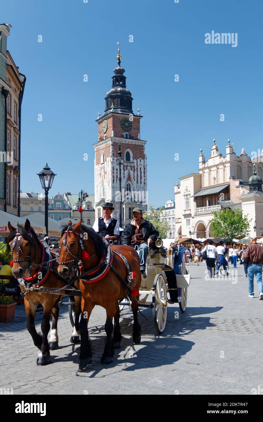 One day in Cracow Stock Photo - Alamy