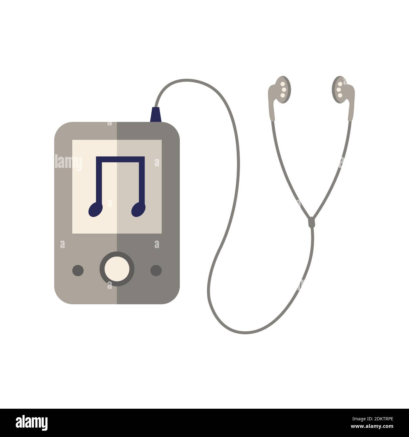 Mp3 Player flat icon. Color simple element from wearable devices ...