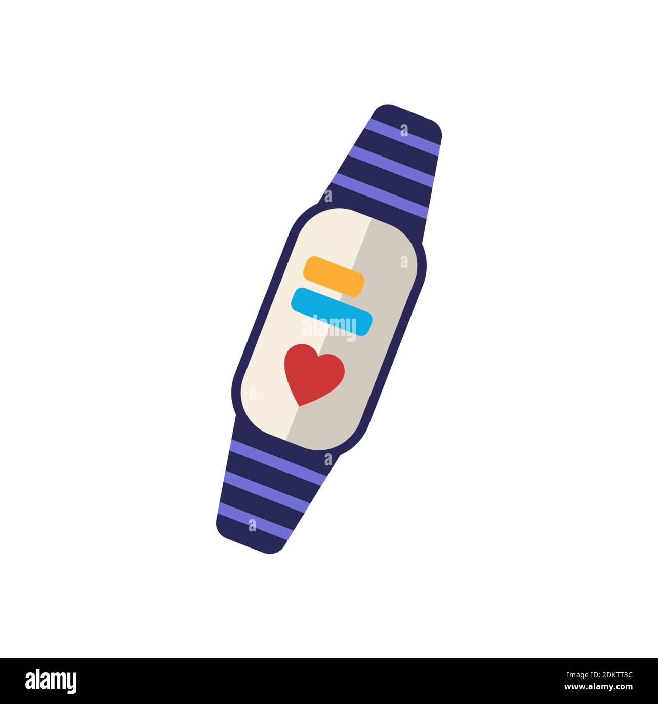 Activity Trackers flat icon. Color simple element from wearable devices ...