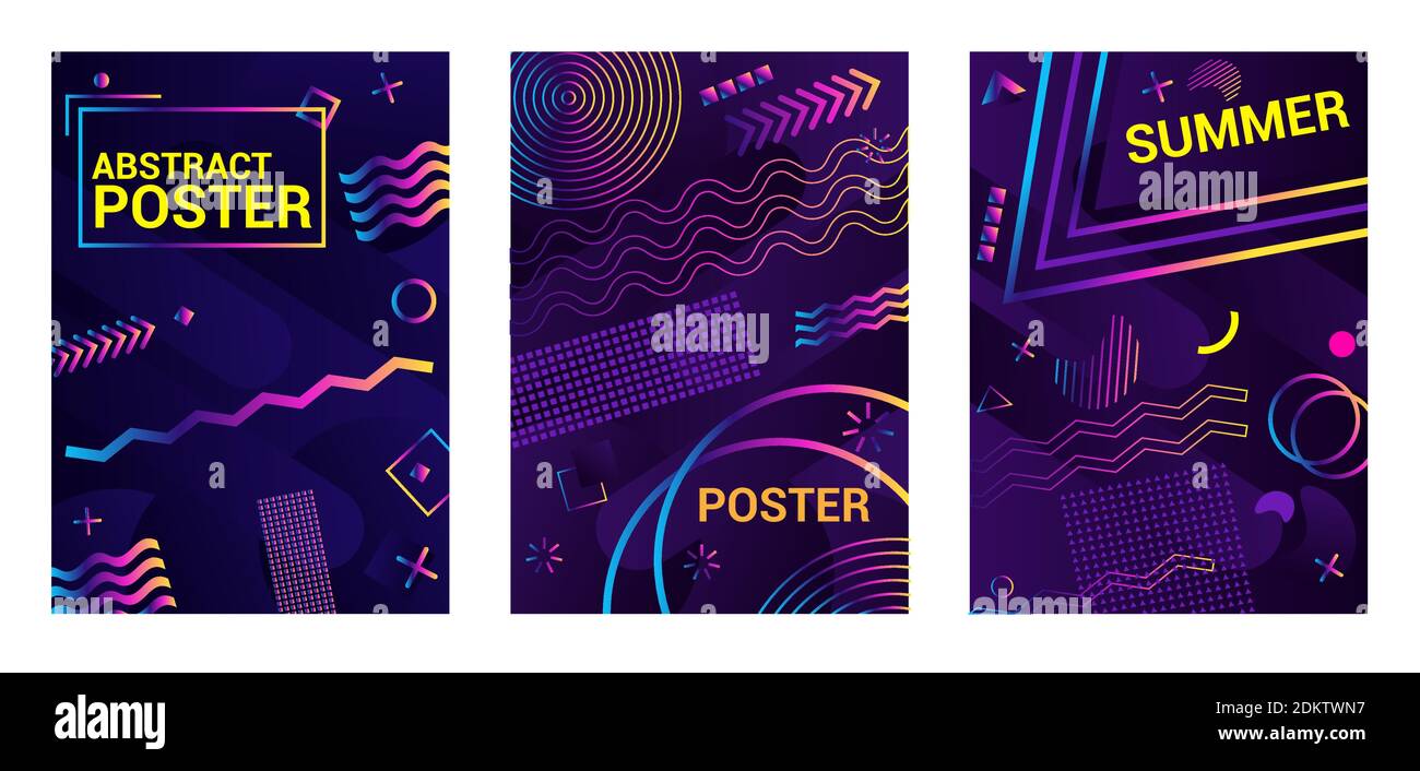 Set Abstract background in modern futuristic style for cover or poster ...