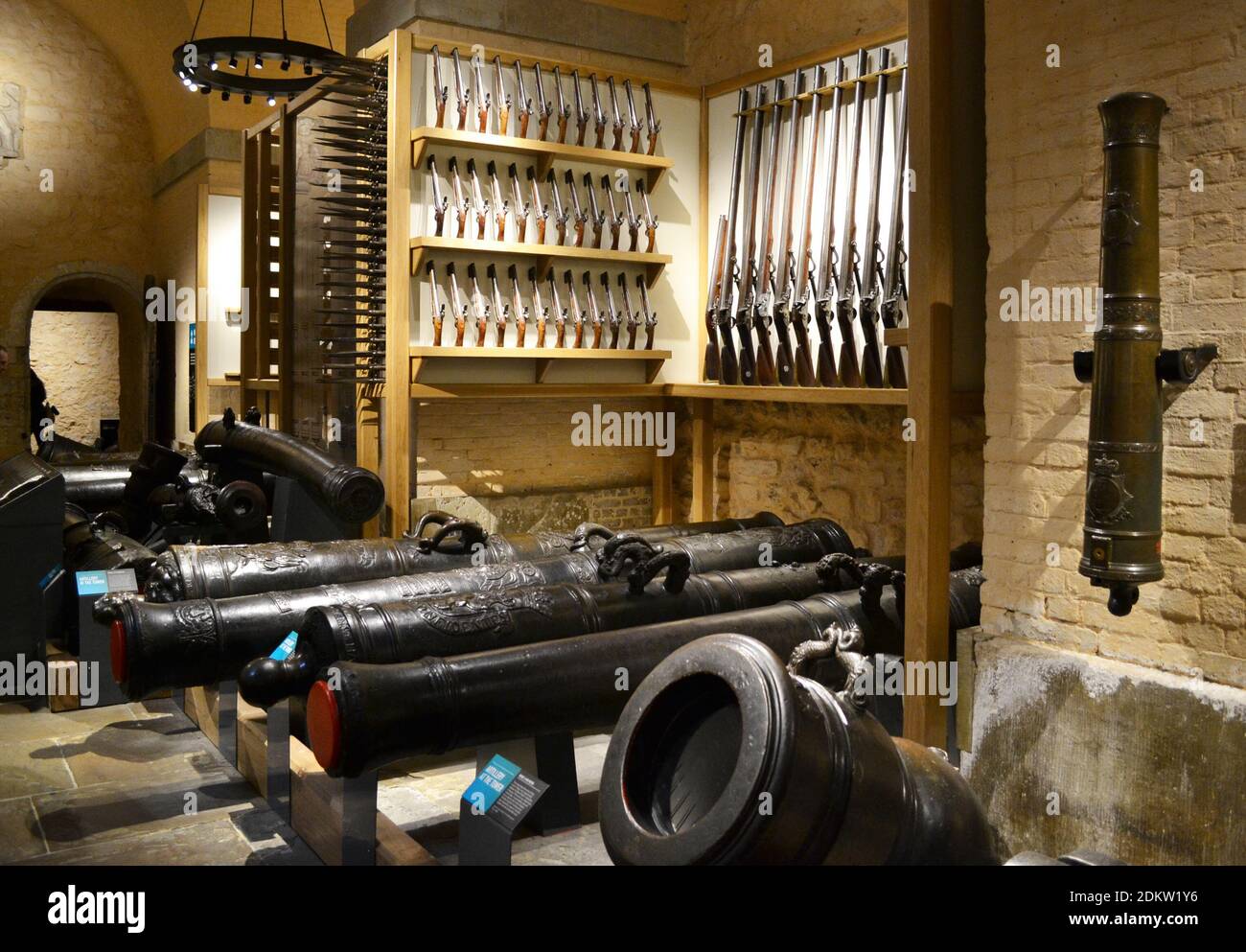 Weaponry in the Tower of London, London, England, UK Stock Photo - Alamy