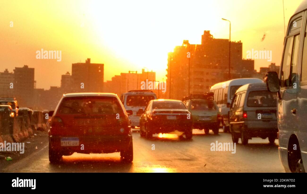 Egypt cairo traffic rush hour hi-res stock photography and images - Alamy