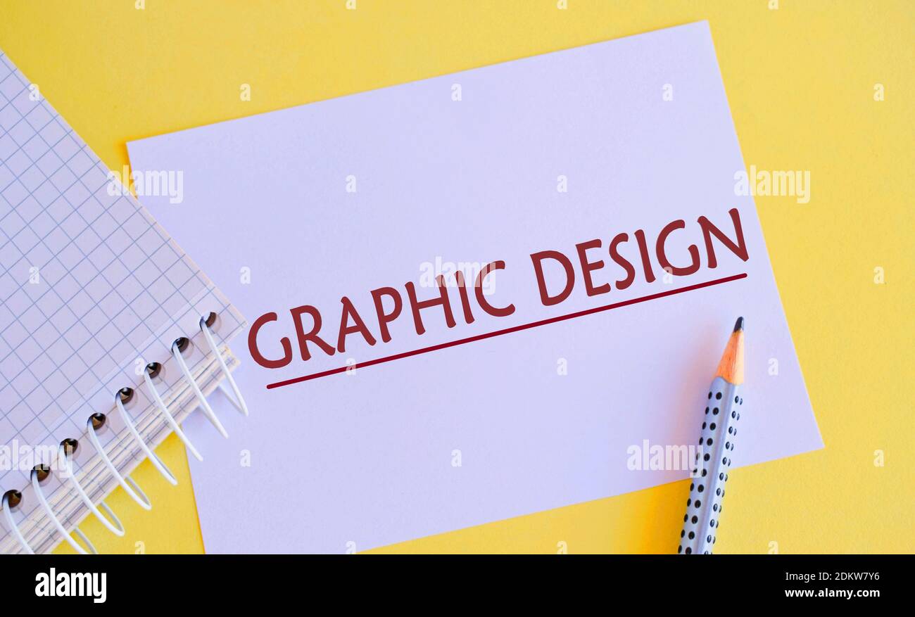 Handwriting text Graphic design, concept, colorful background Stock ...