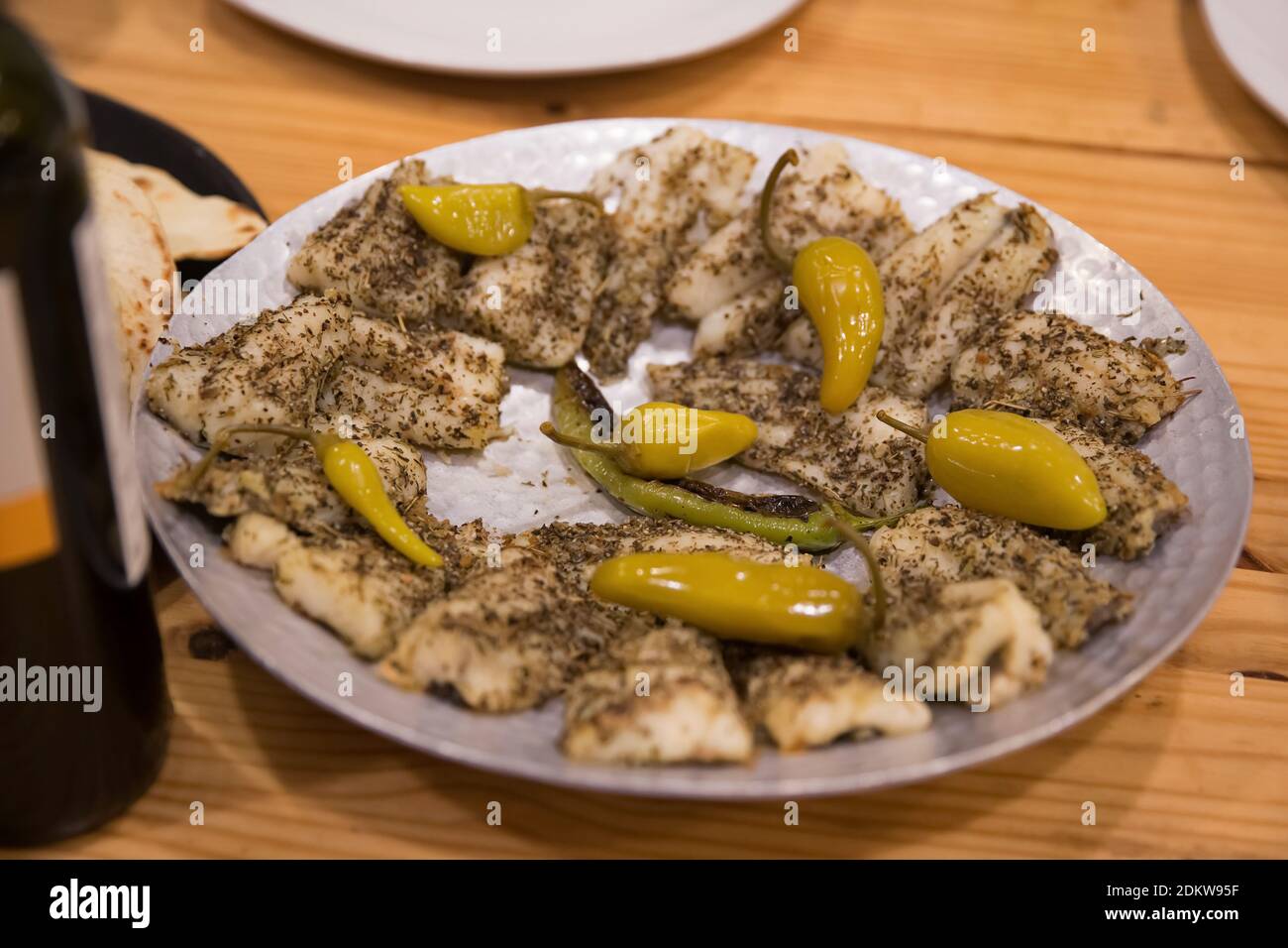 Main course of poultry served at a buffet table Stock Photo - Alamy