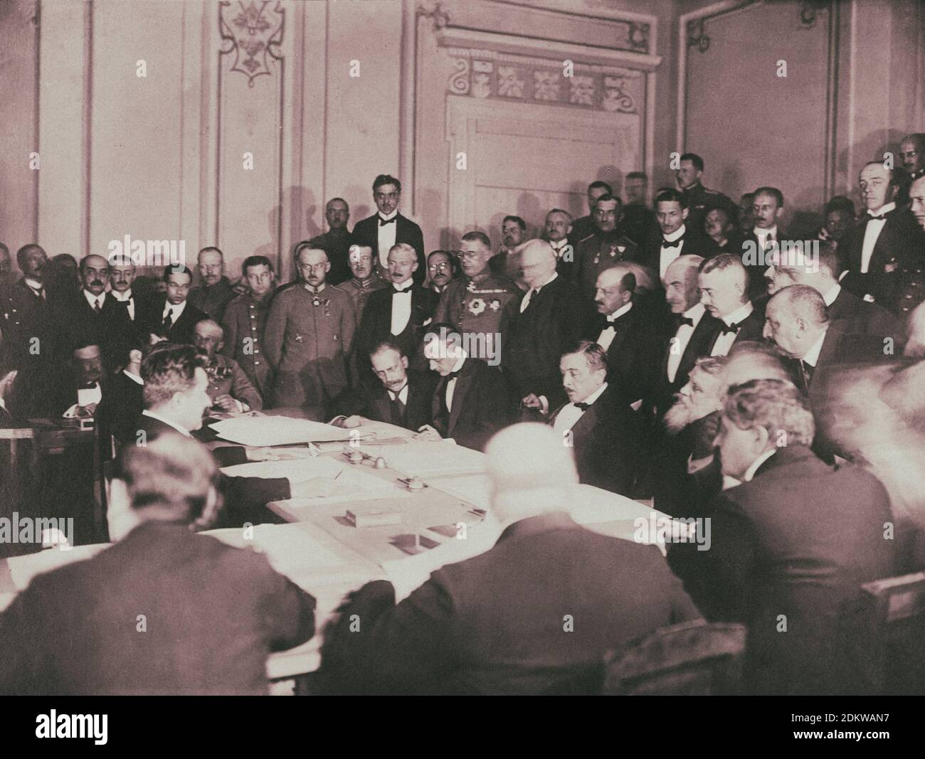 Signing treaty of brest litovsk hi-res stock photography and images - Alamy