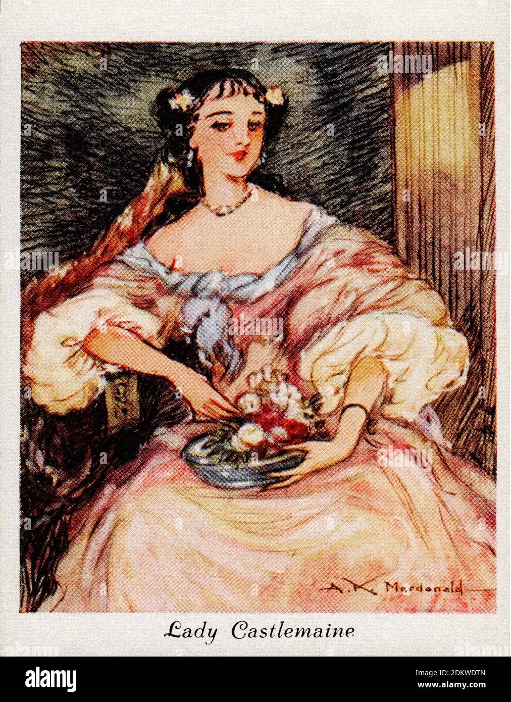 Antique cigarettes cards. Players Cigarettes (series Famous Beauties ...