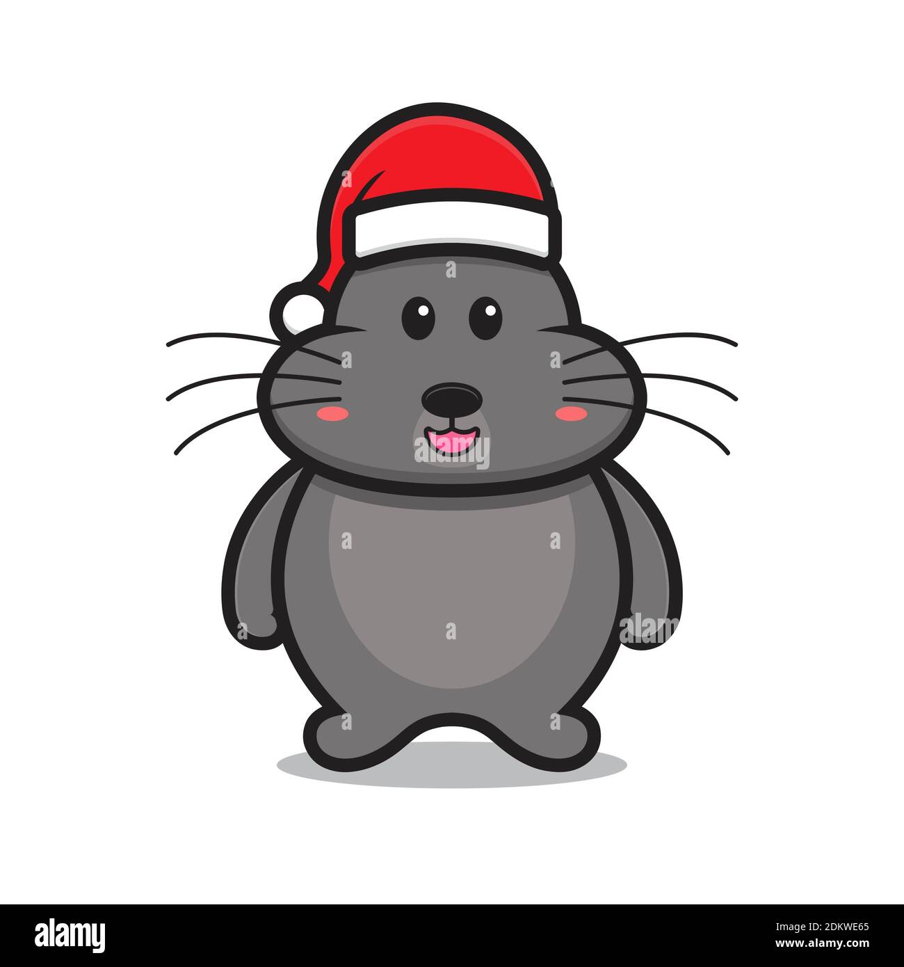 cute big mouse mascot character. design isolated on white background ...