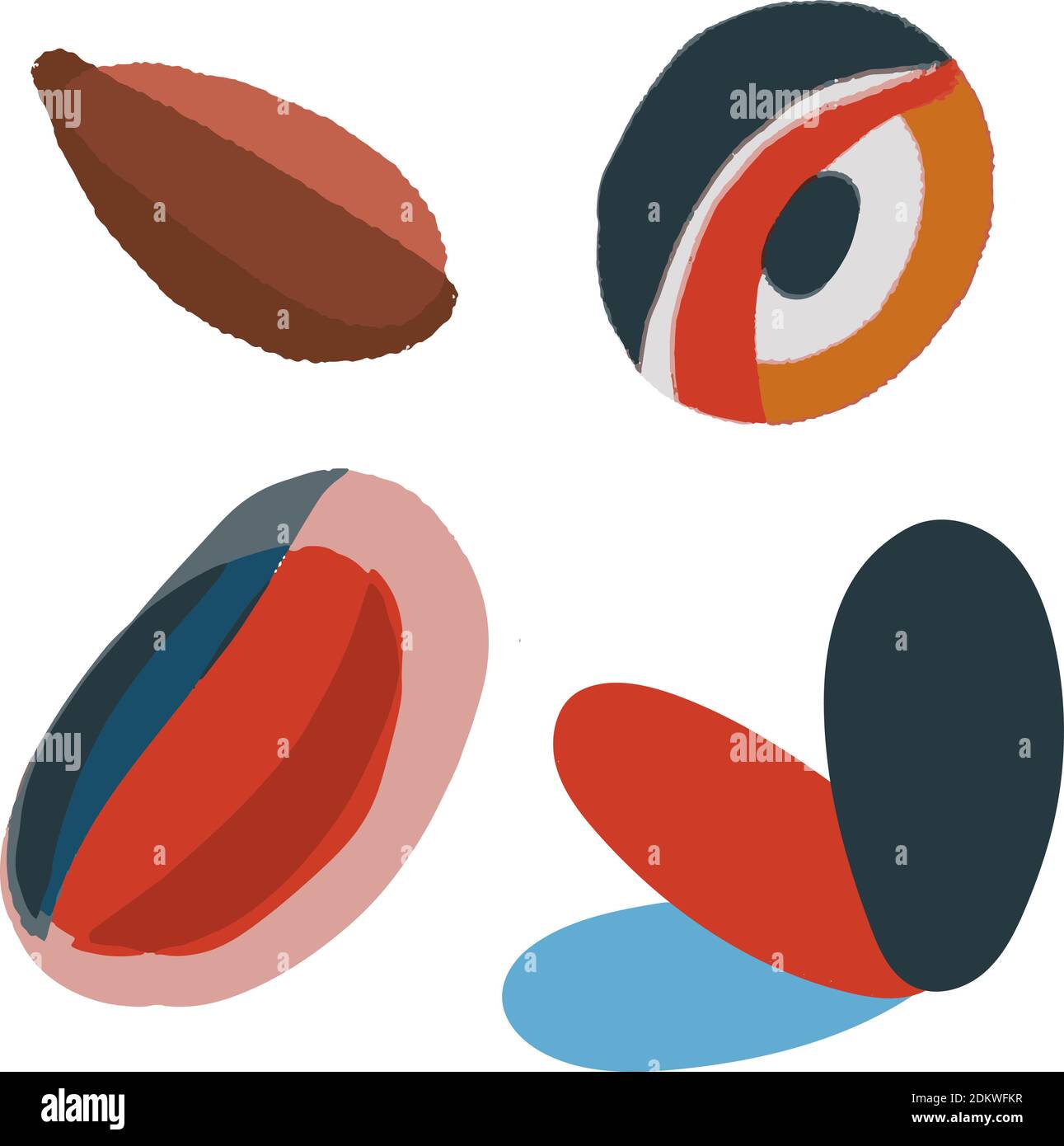 Isolated abstract modern oval shapes Stock Vector Image & Art - Alamy