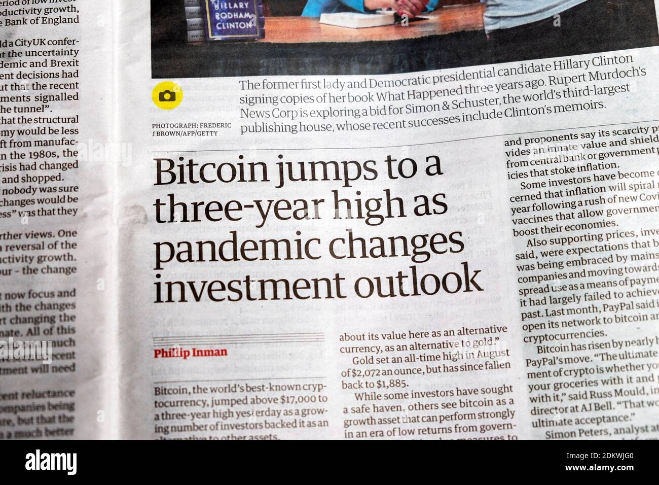 "Bitcoin jumps to three-year high as pandemic changes investment ...