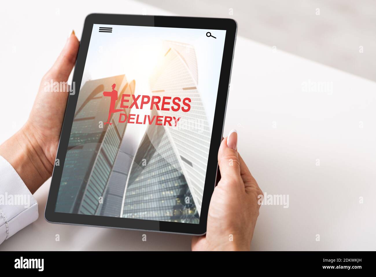 Delivery app interface hi-res stock photography and images - Alamy
